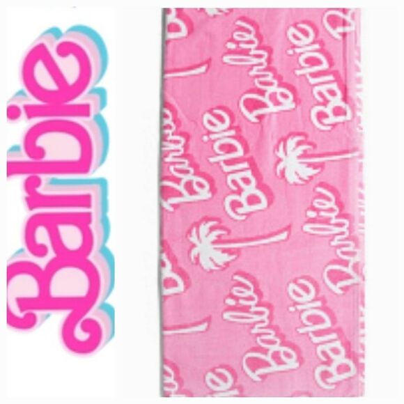 Barbie | Bath | Barbie Signature Logo Palm Tree Oversized Beach Towel ...